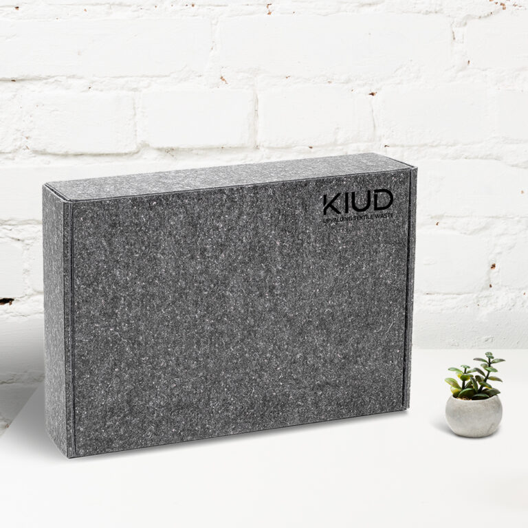 Product range - KIUD | Novel packaging material from textile waste